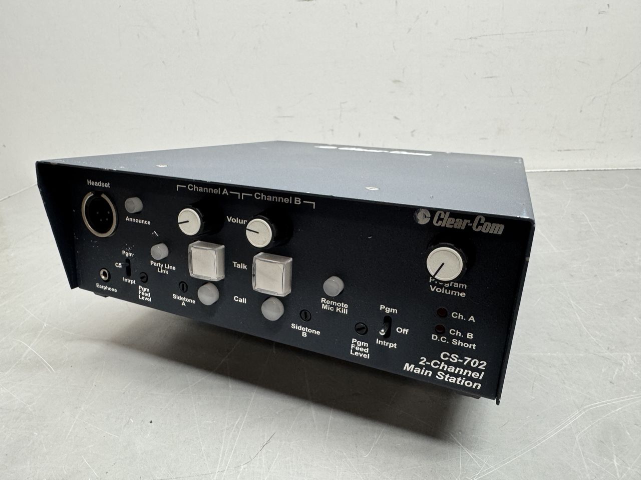 Clear-Com CS-702 2ch ポータブルメインステーション | VIVID Online Shop